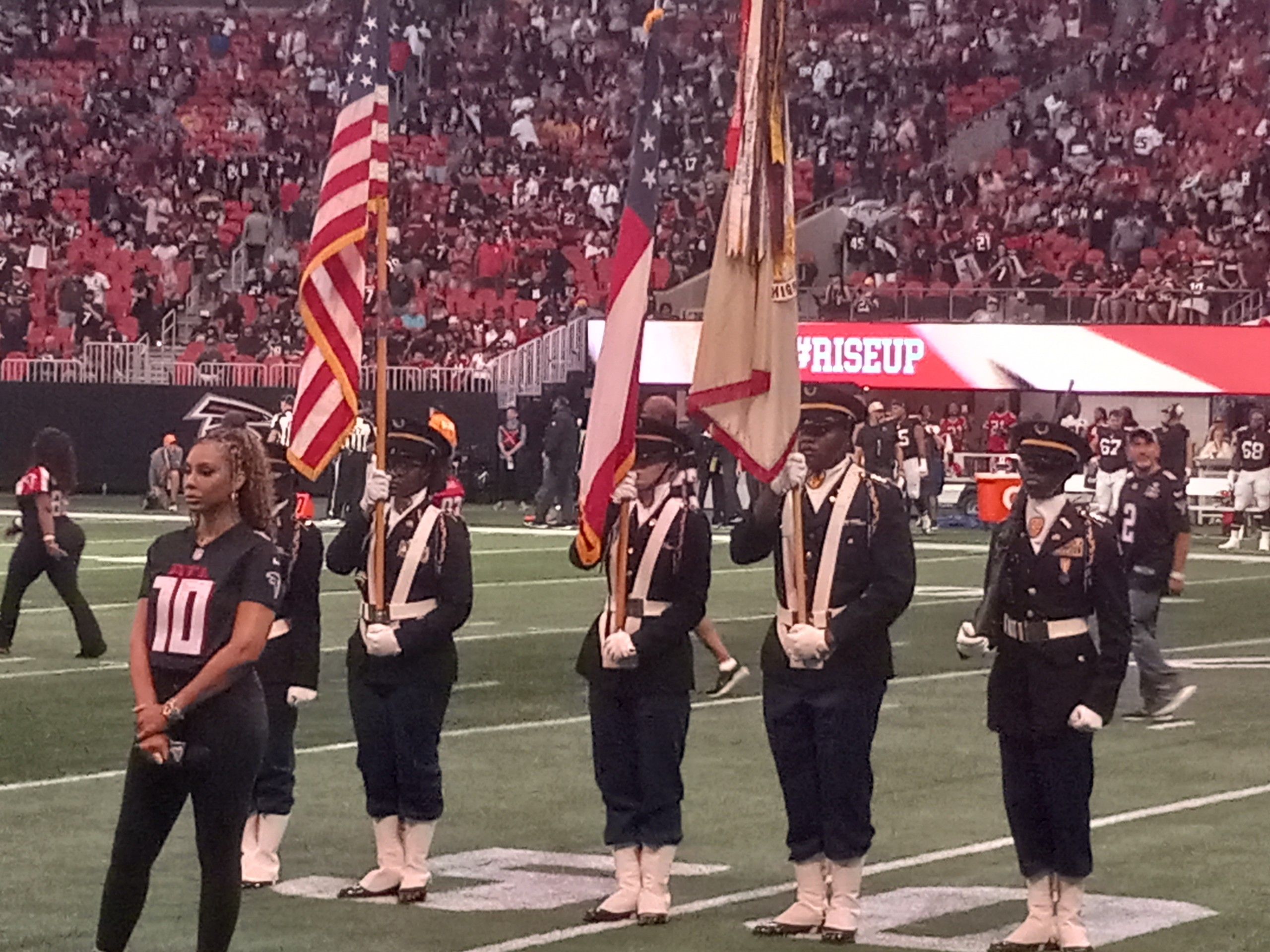 CCHS JROTC Color Guard Performed at Packers/Falcons Game | Cordele Dispatch