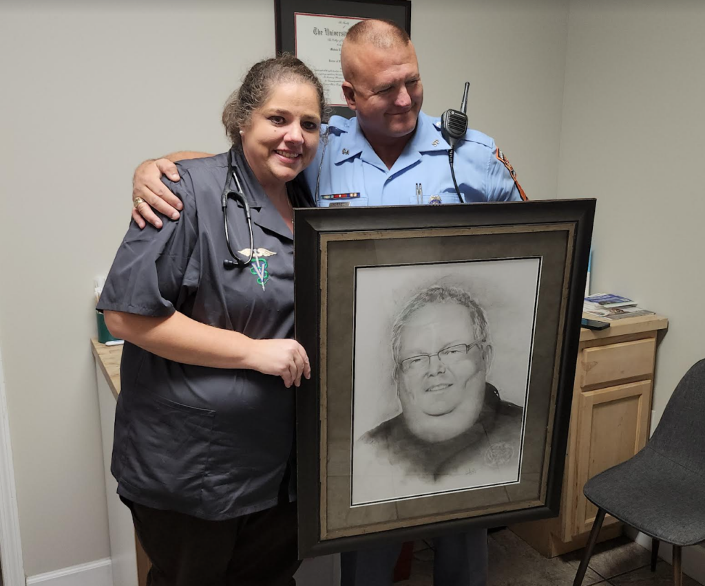Troopers Present Charcoal Drawing of Late Sheriff Rodgers to his wife - Cordele Dispatch ...
